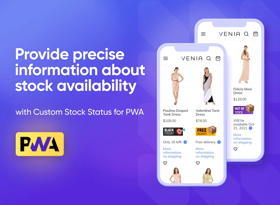 Magento 2 PWA Add-on for Custom Stock Status | Amasty