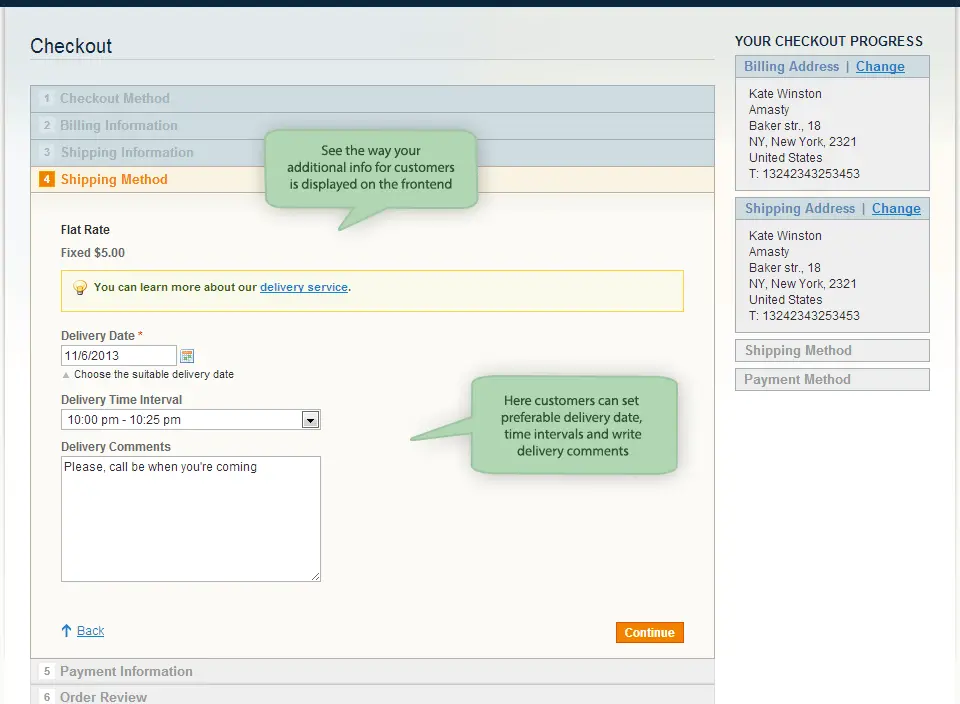 Magento Delivery Date And Time - Delivery Schedule Extension