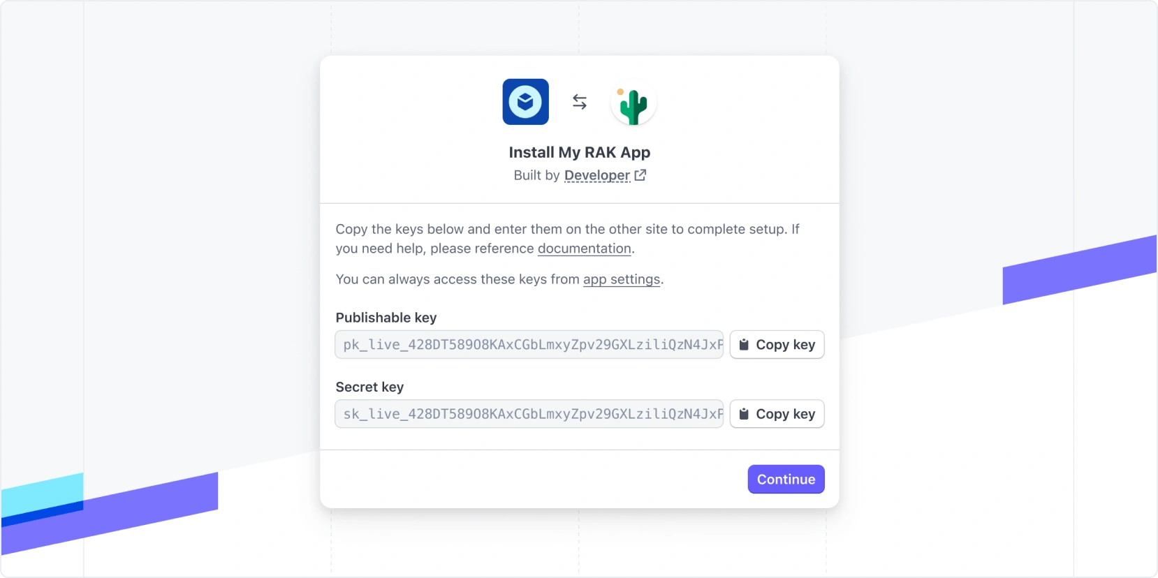 How users re-authenticate with Restricted API Key (RAK) for App for ...