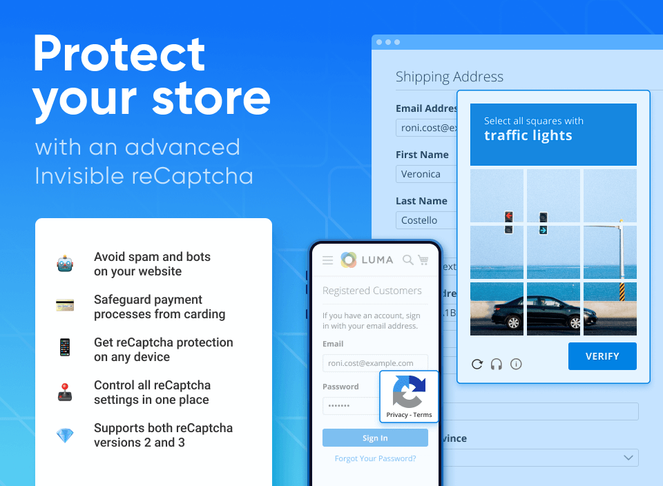 Magento 2 Google ReCaptcha Extension | Magento Invisible Captcha | Newsletter Captcha
