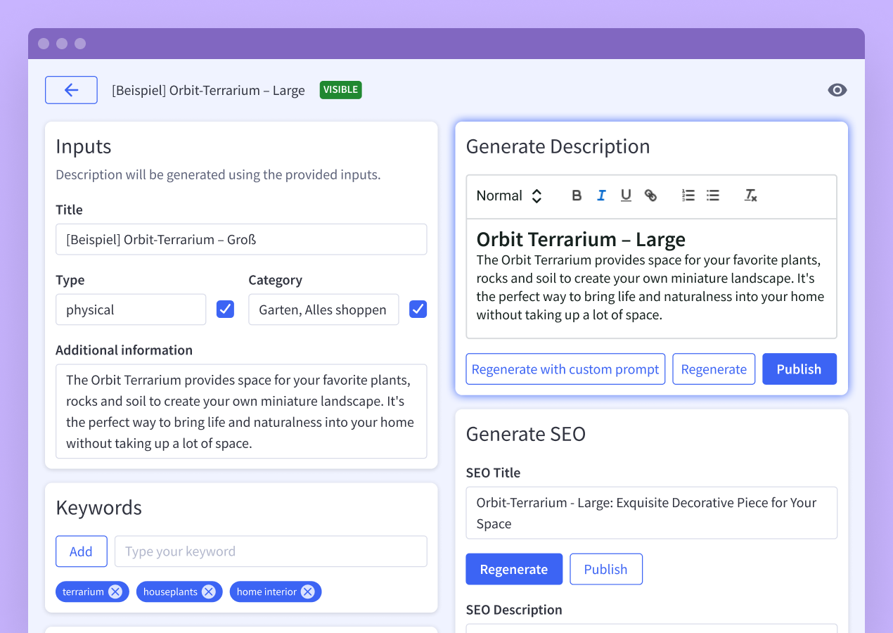 AI Content Generator & SEO Tool: Best AI Content Writer for BigCommerce