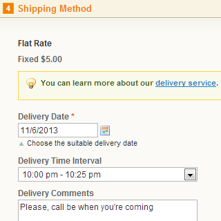 Magento Delivery Date And Time - Delivery Schedule Extension