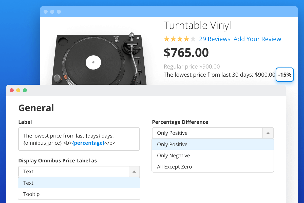 Omnibus Pricing Extension | Eu Omnibus Directive | Magento Omnibus Cost ...
